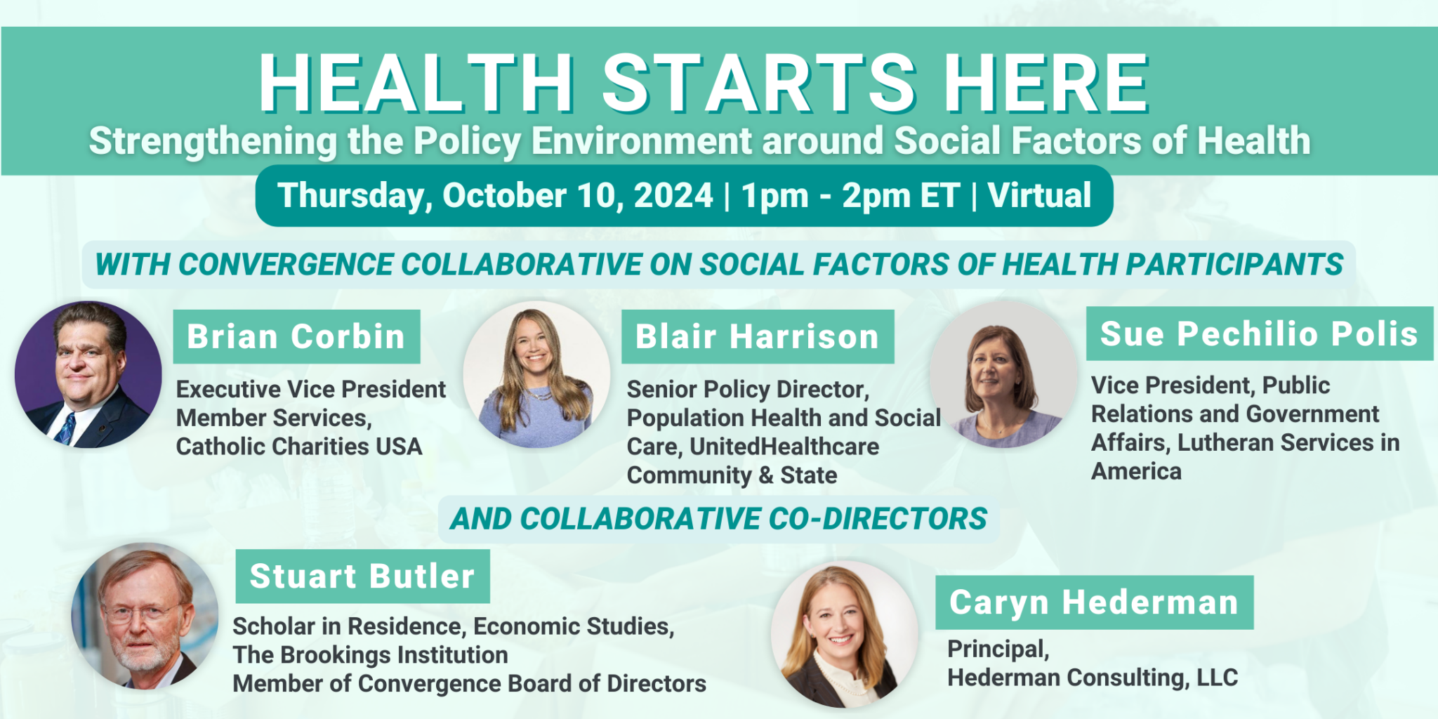 Health Starts Here: Strengthening the Policy Environment around Social ...